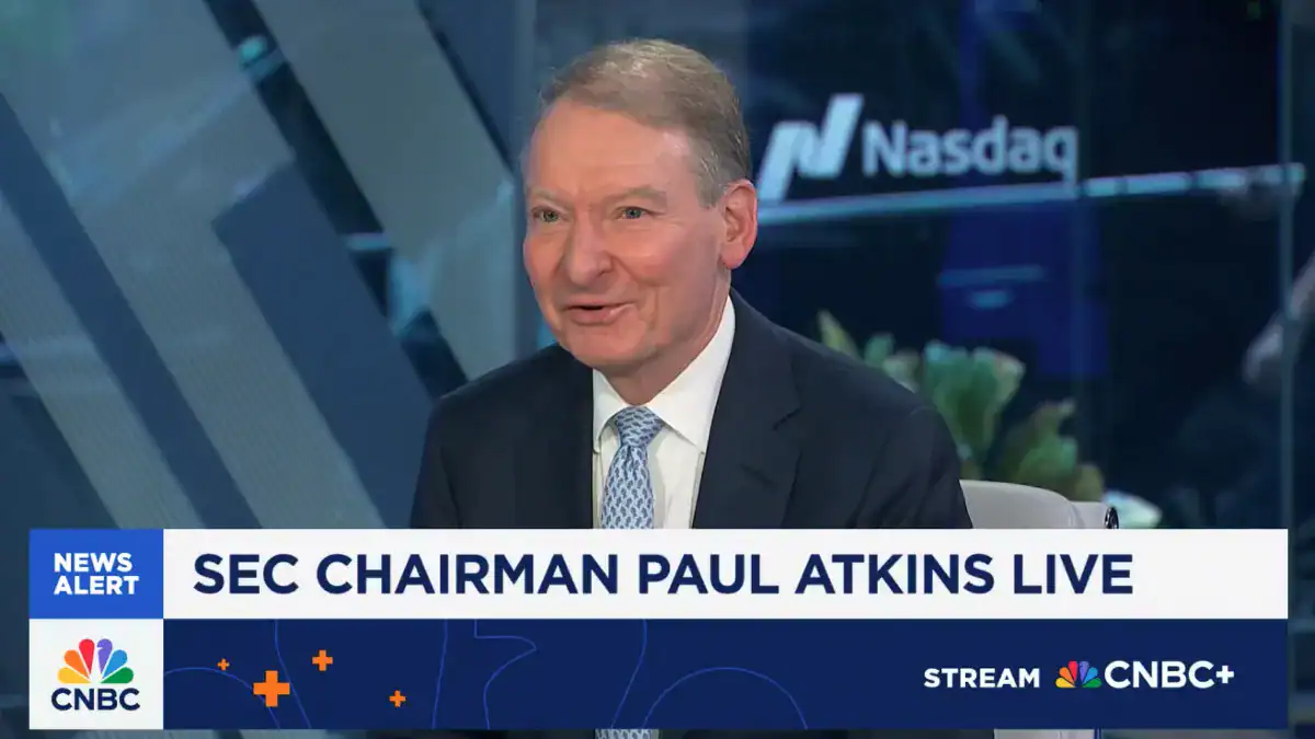 SEC Chair Paul Atkins Discuss Tokenization Of Stocks And Securities Regulation